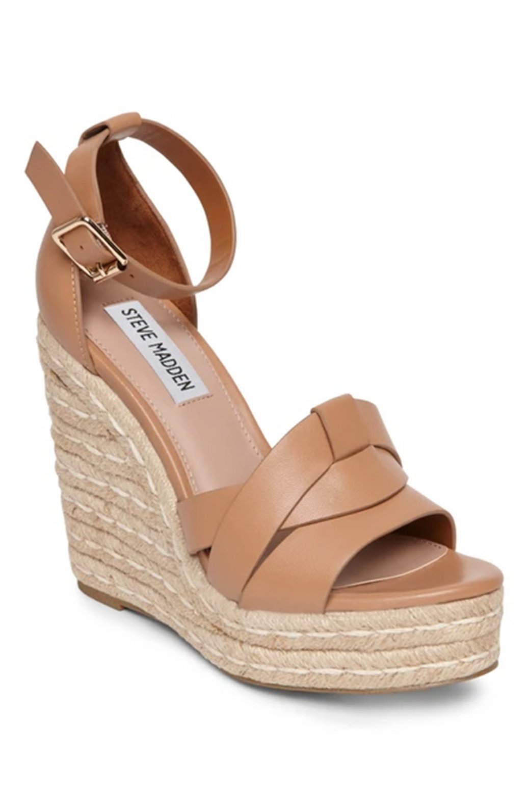 Steve Madden - Sivian Wedge - Camel Leather - SKOR - DAM