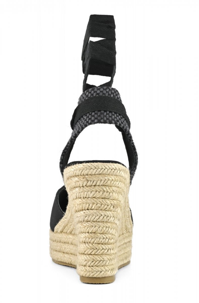 Colors of California - Wedge in Canvas Capri04 Black