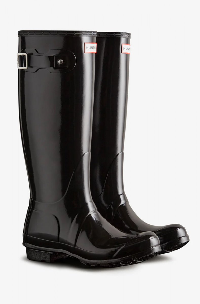 Hunter - Original Tall Gloss Boot - Black - DAM