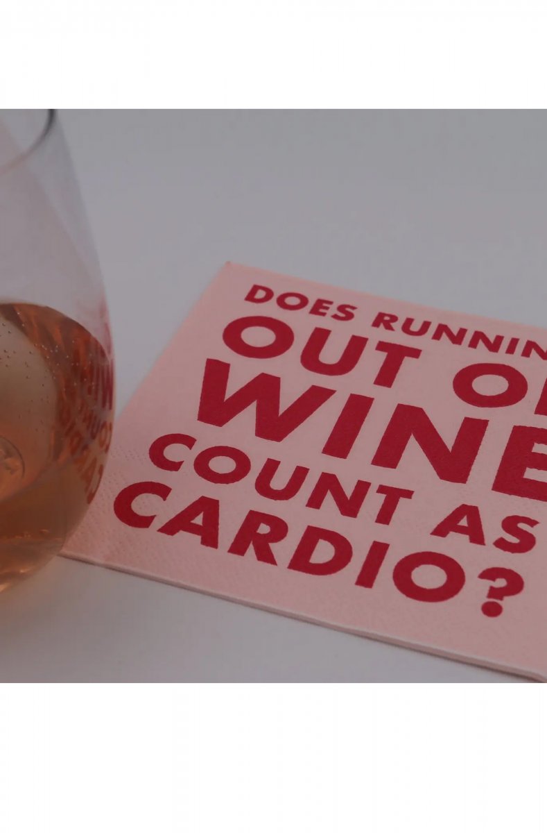Mixed Brands - Cocktail Servetter - Count Wine As Cardio
