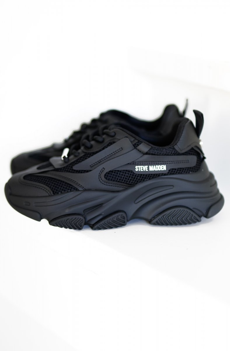 Steve Madden Possession Sneaker Black SS23 Steve Madden Possession Sneaker Black SS23